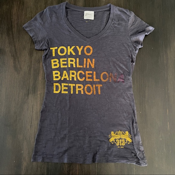 pure detroit | Tops | Pure Detroit Tshirt Tokyo Berlin Barcelona ...